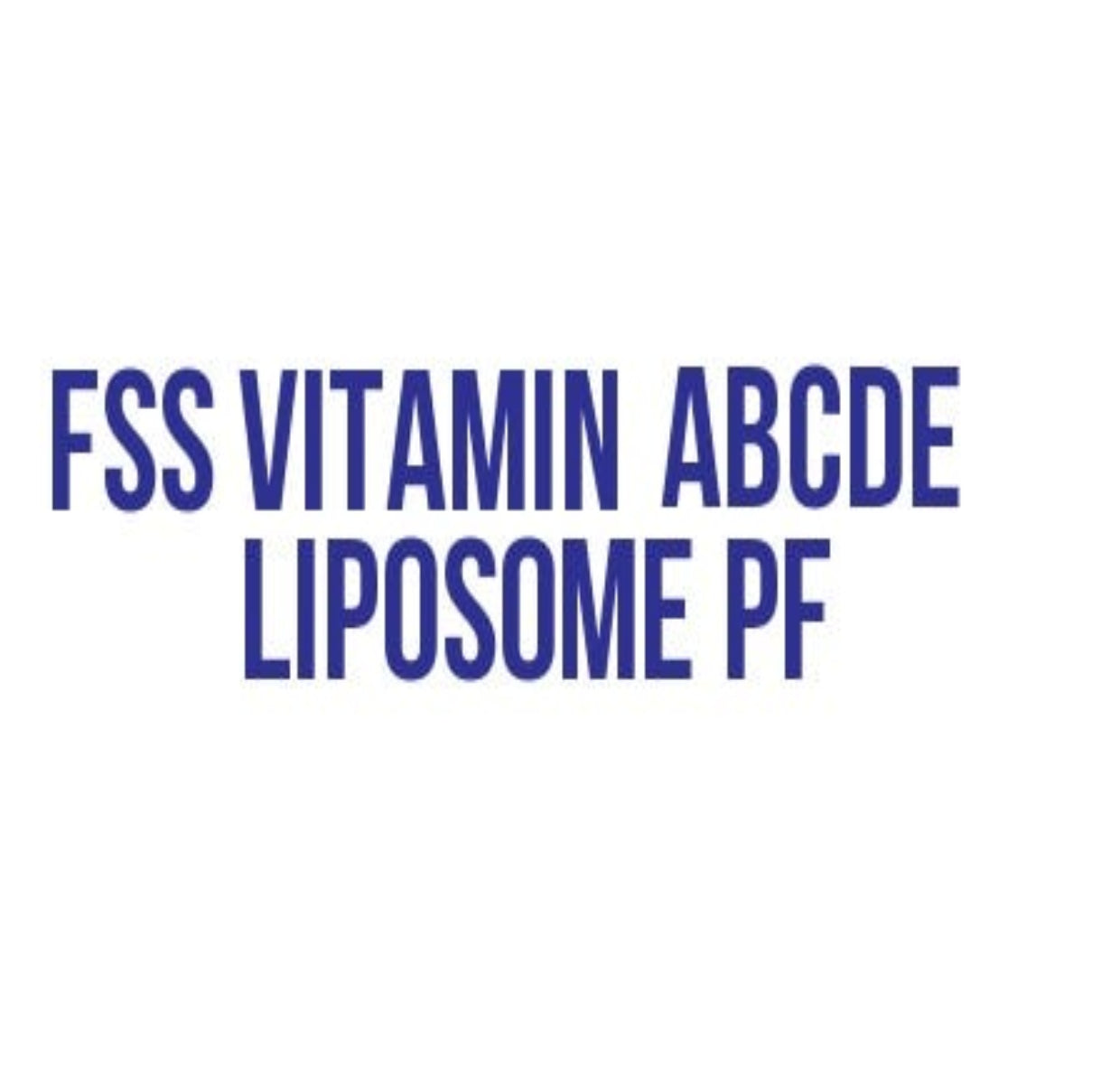 FSS Vitamin ABCDE Liposome PF – Formulator Sample Shop