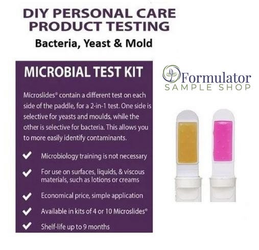 Microbial Test Kit, 10 Pack – Formulator Sample Shop